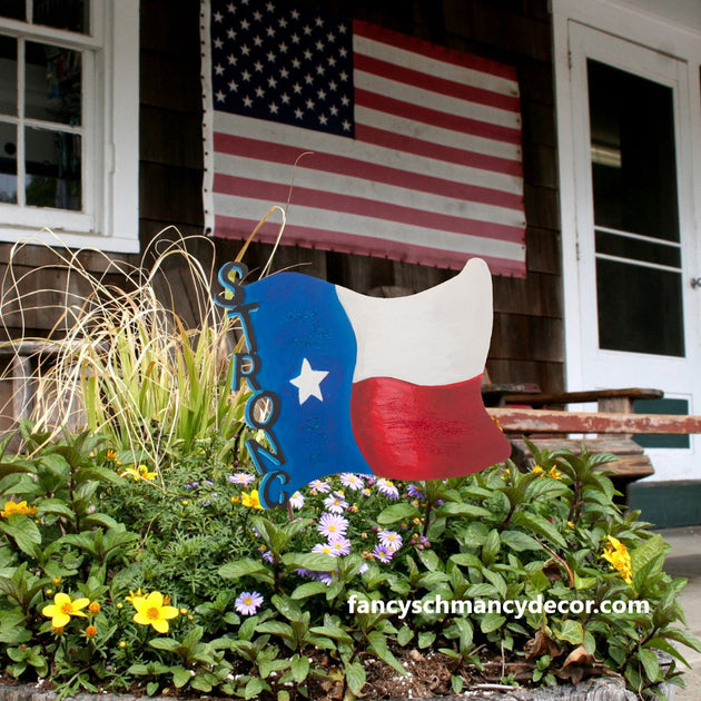 Texas Strong Flag Stake by The Round Top Collection – FancySchmancyDecor