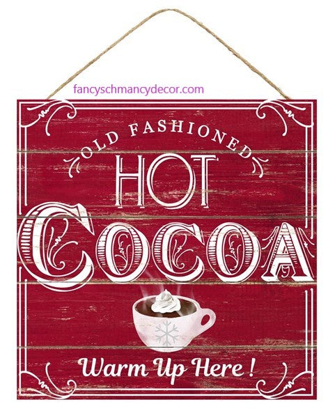 12" Square Hot Cocoa Sign – FancySchmancyDecor