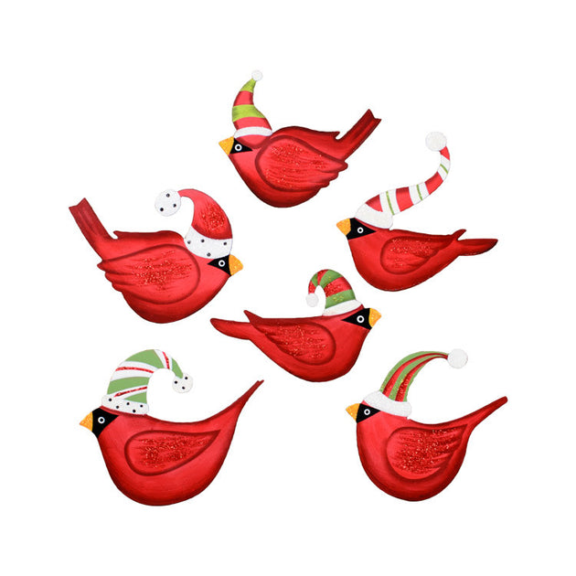 C9053 Ho Ho Bird in Hat Magnets- Asst. Set of 6 The Round Top Collecti ...