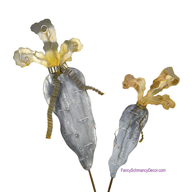 Galvanized Rust Carrot Assorted Set of 2 by The Round Top Collection E ...