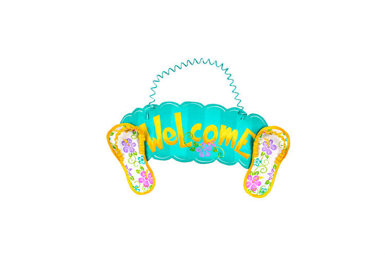 Flip Flop Welcome Sign by The Round Top Collection S9102 ...